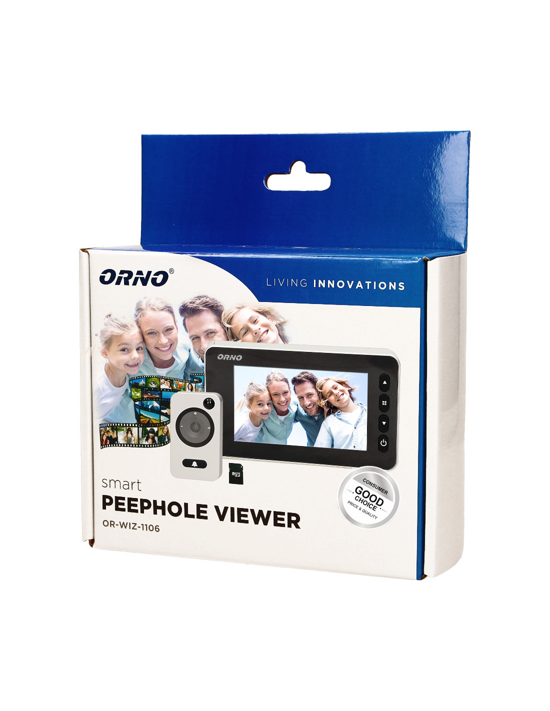 Elektroniczny wizjer do drzwi 4,7" z funkcją nagrywania na kartę Micro ...